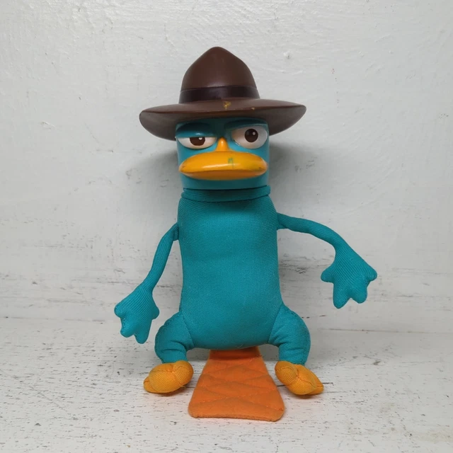 AGENT P PERRY the Platypus Jakks Action Figure plush Disney Phineas ...