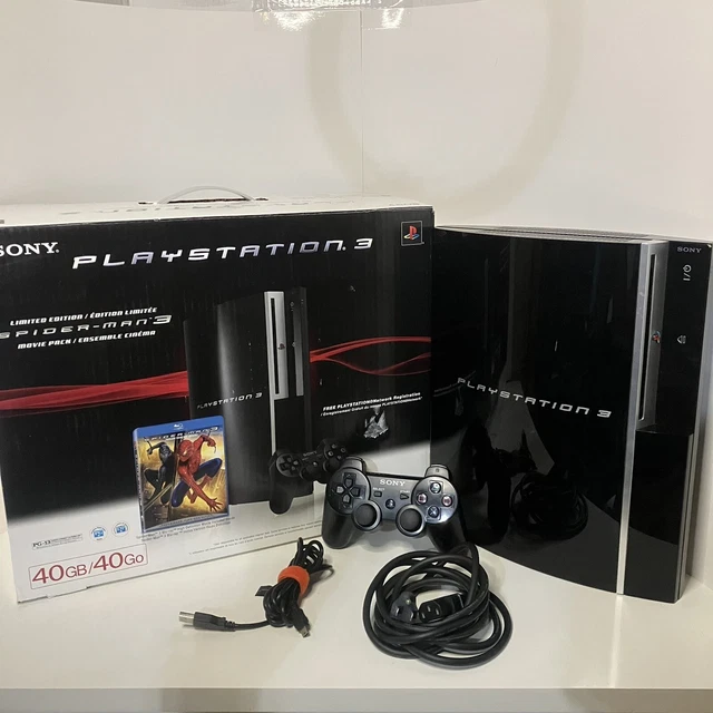 SONY PLAYSTATION 3 PS3 Fat CECHG01 40GB Console With Box & Controller ...