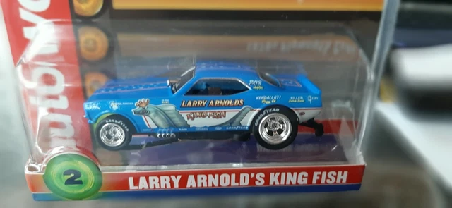 NOS AUTOWORLD R20 Legends Larry Arnold's King Fish 4 Gear HO Slot Car ...