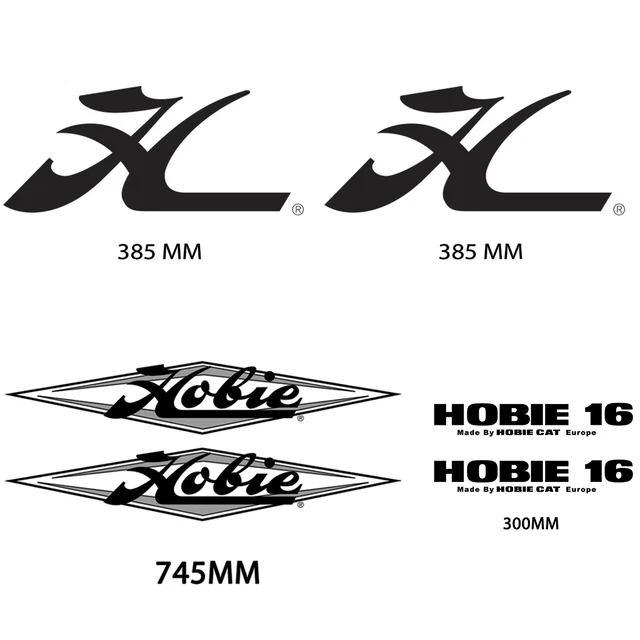 PACK HOBIE CAT 16 Kit BOATS LOGO VINYL DECAL / STICKER 6pcs EUR 79,00 ...