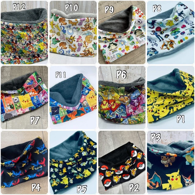 SNOOD ENFANT EN polaire motifs personnages Pokemon, cache cou garçon ...