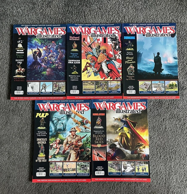 WARGAMES ILLUSTRATED MAGAZINE Issues 5 riviste WI356-WI360 EUR 5,82 ...