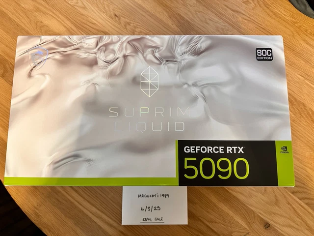 MSI SUPRIM LIQUID NVIDIA GeForce RTX 5090 - SOC 32GB GDDR7 Graphics ...