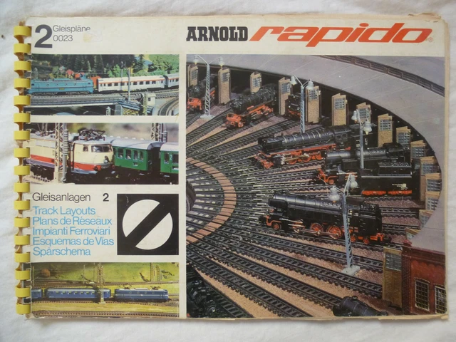 ARNOLD RAPIDO,GLEISPLÄNE 2, Gleisanlagen,1970,Katalog,Eisenbahn Modellbau,Spur N EUR 27,00 ...