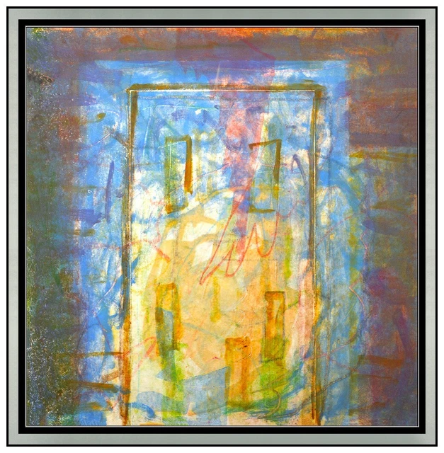 CHRISTOPHER LE BRUN Original Illusion Monotype Large Signée Encadré ...