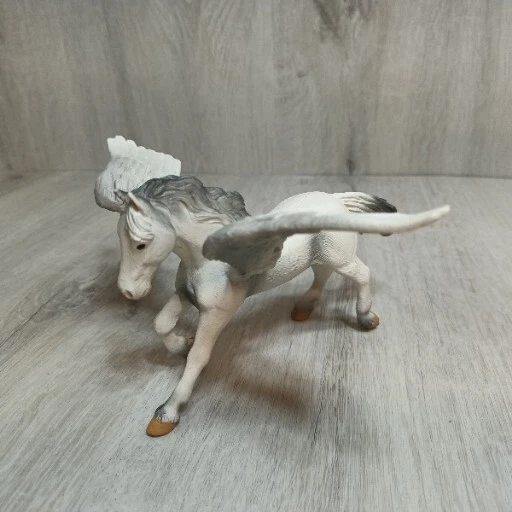 PAPO FAIRY PEGASUS Winged Mythical Horse Figure 2007 Toy Fantasy White ...