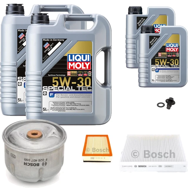 BOSCH INSPECTION SET 12L Huile Additif Liqui Moly Spécial Tec Pour 5W-30 Ford EUR 221,82 ...
