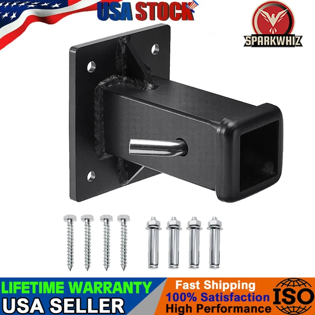 SPARKWHIZ BOLT ON Hitch Receiver Tube 2 Inch Hitch Wall Mounted Hitch ...