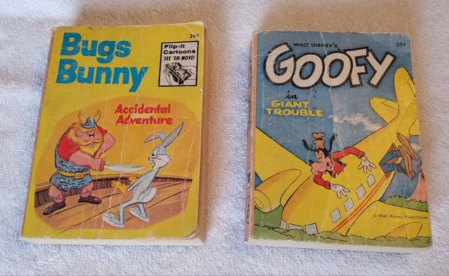 BUGS BUNNY & Walt Disney's Goofy Vintage Big Little Books Whitman Pair ...