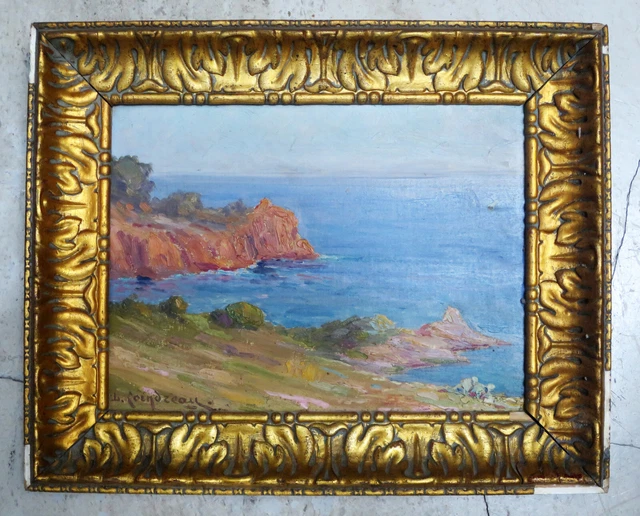 TABLEAU IMPRESSIONNISTE/BOIS SIGNÉ L. Poindreau. Paysage. EUR 120,00 ...