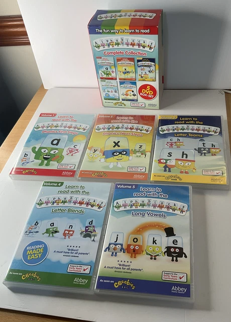 LEARN TO READ With ALPHABLOCKS : Complete Collection 1 - 5 CBeebies DVD ...