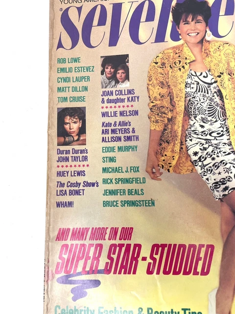 VINTAGE SEVENTEEN MAGAZINE July 1985 Teen Fashion Lisa Bonet Duran £31. ...