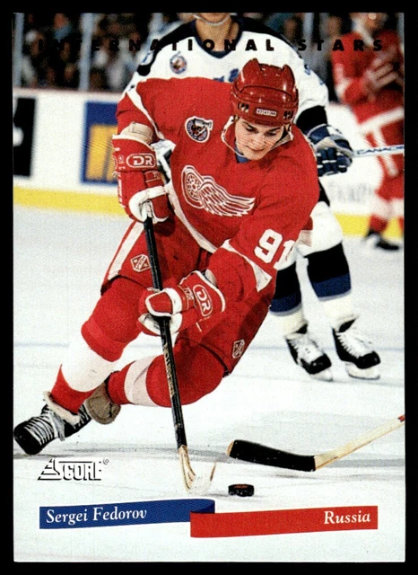 1993-94 SCORE INTERNATIONAL Stars Sergei Fedorov Detroit Red Wings #3 R104 EUR 2,20 - PicClick FR