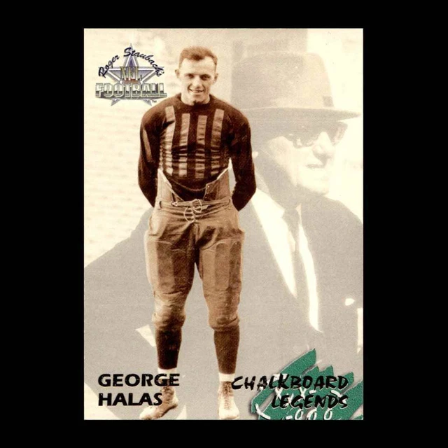 GEORGE HALAS 1994 Ted Williams Roger Staubach Chicago Bears #65 R329L ...