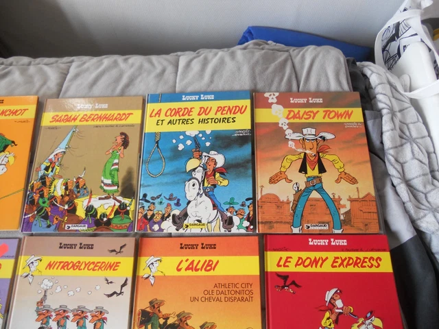 10 Ancienne Bd Lucky Luke Fil Qui Chante 1978 Bandit Manchot 1981