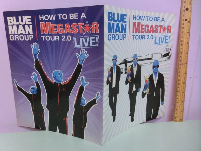 BLUE MAN GROUP MEGASTAR TOUR 2.0 Pamphlet Pamphlet Photo Collection ...