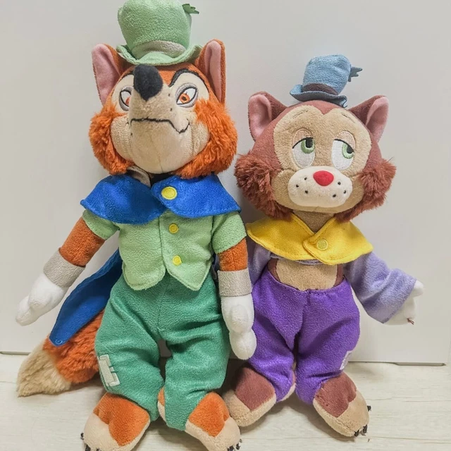 DISNEY PINOCCHIO 80TH Anniversary Honest John and Gideon Plush Toy ...