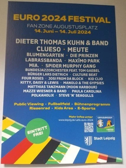 EDGAR FREECARDS UEFA EURO 2024 Fußball EURO 2024 FESTIVAL LEIPZIG ...