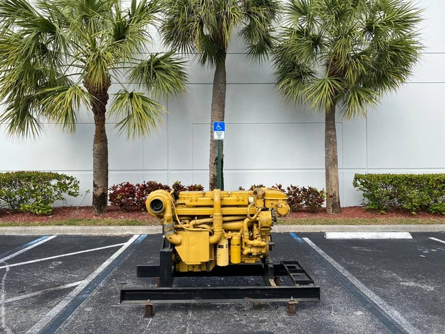 CATERPILLAR CAT 3176B, Turbocharged Marine Diesel Engine, 600 HP @ 2300 ...