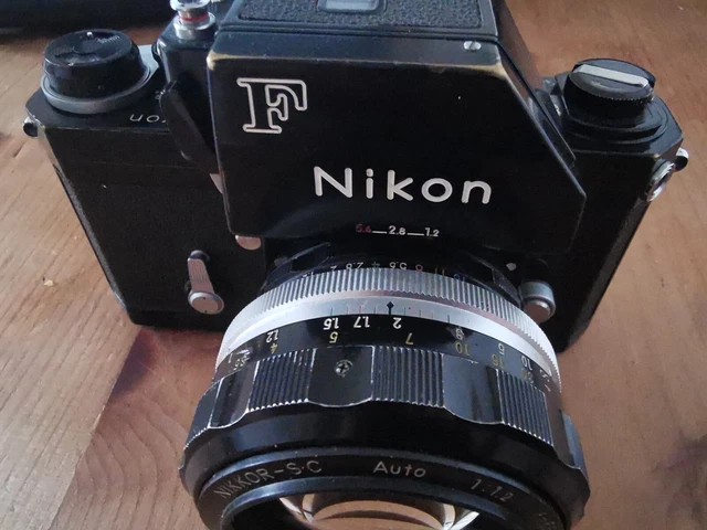 NIKON F 1968 Photomic FTn Film Camera - 55mm 1.2 Lens - Fully Tested ...