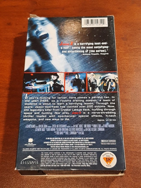 JASON X VHS Horror 2002 Halloween CLASSIC CULT SLASHER $40.50 - PicClick CA