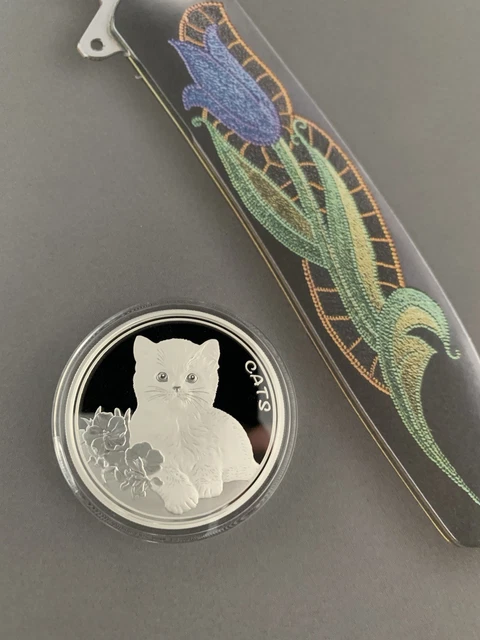 CATS FIJI 1 Oz Silver Coin (In Capsule) . Proof-like 2022 EUR 48,00 ...