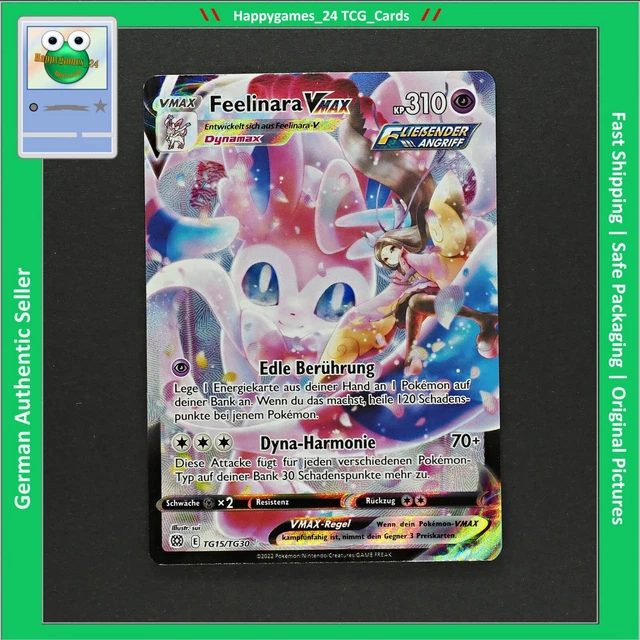 FEELINARA VMAX - SYLVEON Pokemon Karte TCG TG15/TG30 Ultra Rare /T55 ...