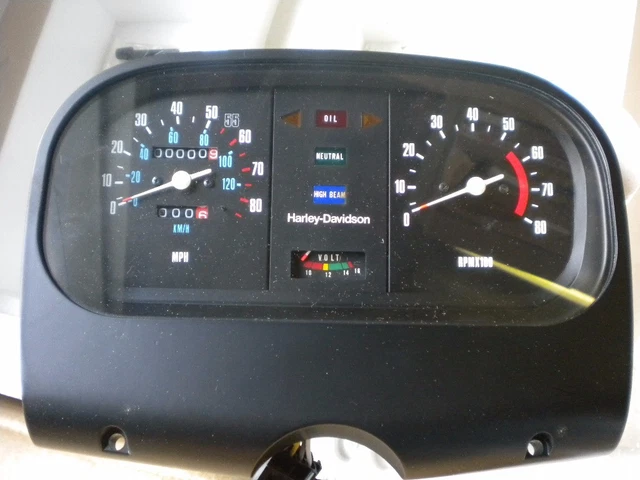NOS HARLEY DAVIDSON OEM Instrument Panel Speedo Tacho 81-82 FLT Classic ...