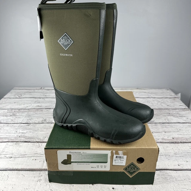 MUCK BOOT EDGEWATER Original Waterproof Mens Moss Green Size 13 Boots ...