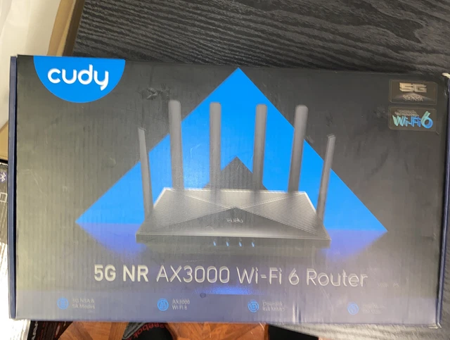 CUDY MODEL ROUTER P5 5G NR SA NSA AX3000 WiFi 6 CPE Router P/N P5 US V1 ...
