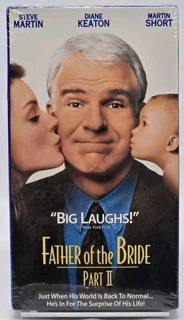 NEW FATHER OF the Bride Part 2 VHS 1995 Steve Martin Comedy Drama Movie ...