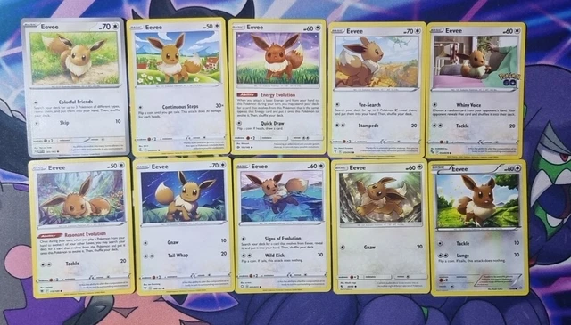 POKEMON CARD EEVEE Bundle evolving vivid fusion fates go astral 151 Sun ...