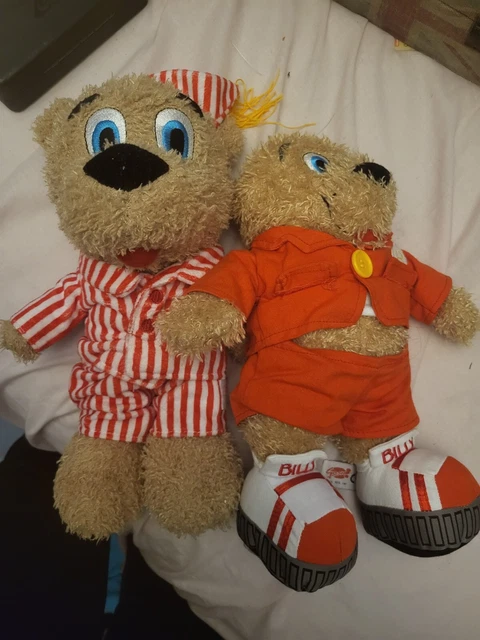 2 X BUTLINS Billy Bear Red Coat And Pj Teddy Plush Soft Toys. Great ...
