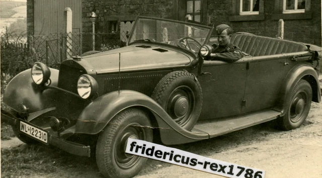 F47 FOTO LUFTWAFFE mit Mercedes Kübelwagen Cabriolet Offener ...