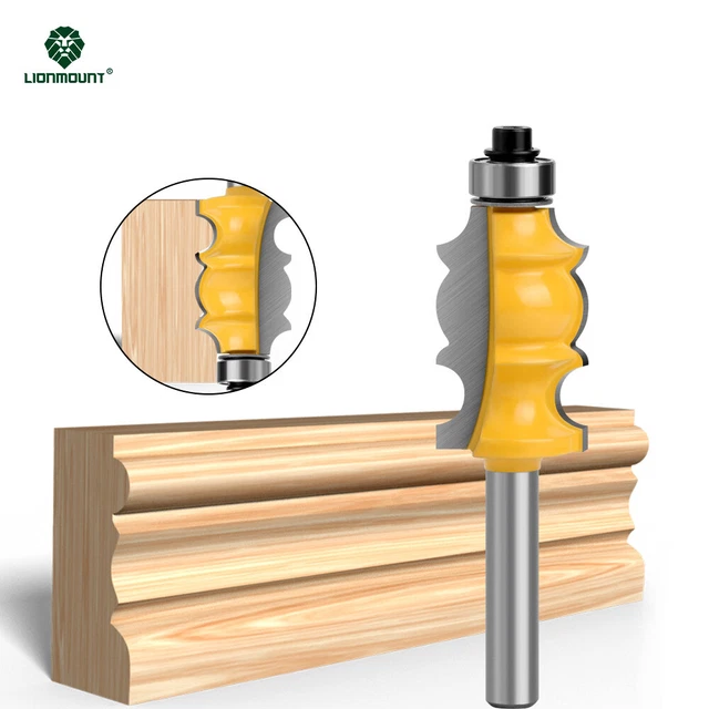 8MM SHANK ARCHITECTURAL Molding Frame Router Bit Profile Woodworking ...