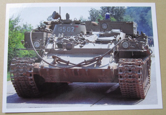 POSTKARTE BERGEPANZER ARMOURED Recovery Vehicle based on T55 Chassis ...