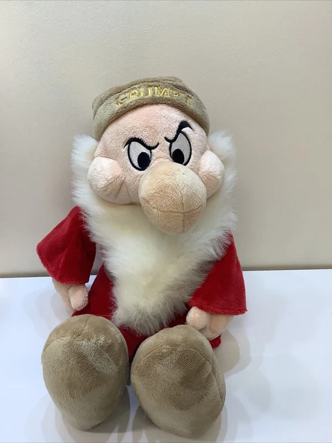 DISNEY GRUMPY PLUSH Teddy Soft Toy Snow White 7 Dwarfs 15 Inch ...