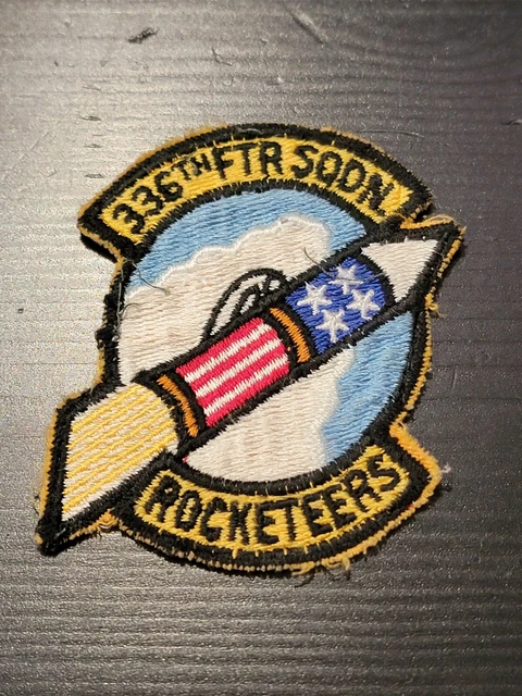 REPRODUCTION MODERN US Air Force 336 Fighter Squadron Rocketeers Patch ...