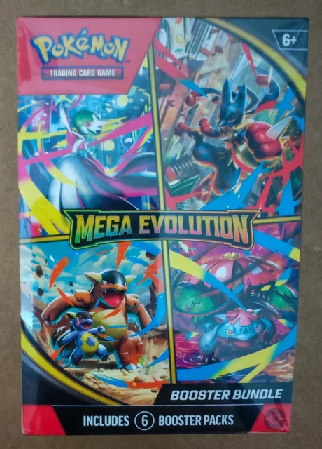 POKÉMON TCG: MEGA Evolution Booster Bundle (6 Packs) - New and Sealed ...