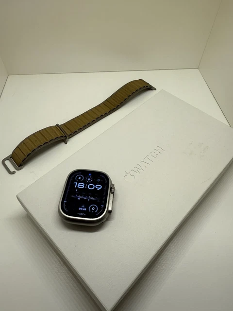 APPLE WATCH ULTRA 2 LTE Cellular Neuwertig Titan Gehäuse AppleCare 09/ ...