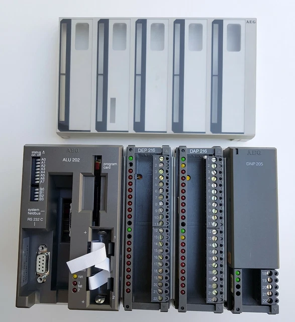 SCHNEIDER AUTOMATION MODICON Alu 202 Plc Cpu Central Processing Unit ...