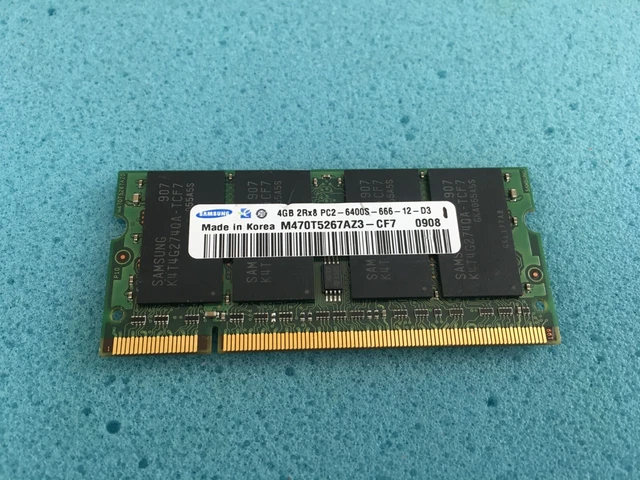 COMPUTADORA PORTÁTIL SAMSUNG M470T5267AZ3-CF7 4 GB PC2-6400S DDR2 ...
