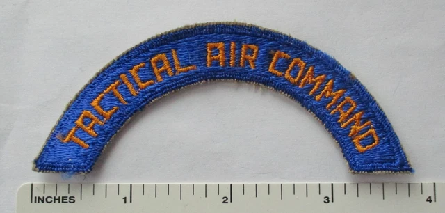 WW2 TACTICAL AIR COMMAND US ARMY AIR FORCE TAB PATCH Original Vintage ...
