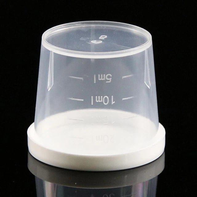 PLASTIC MEDICINE MEDICATION Measure Guided Measuring Container Cup Pot ...
