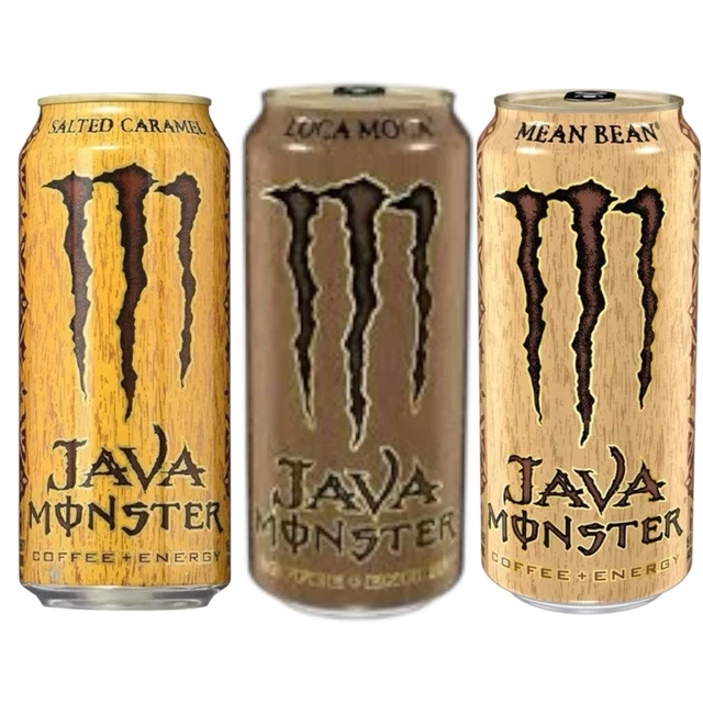 ENERGY MONSTER DRINK Set USA Java | Mean Bean | Salted Caramel | Loca ...