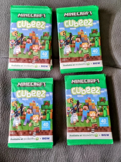 NEW MINECRAFT CUBEEZ 2025 Woolworths x40 Unopened Packs $40.00 ...