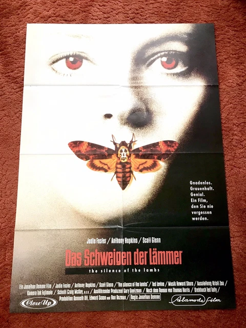 DAS SCHWEIGEN DER Lämmer Kinoplakat Poster A1, GEROLLT, Jodie Foster, Hopkins EUR 19,90 ...