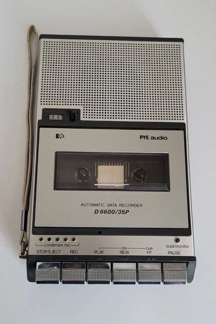 PYE AUDIO RECORDER Cassette Recorder Model D6600/35P -Tested £19.95 ...