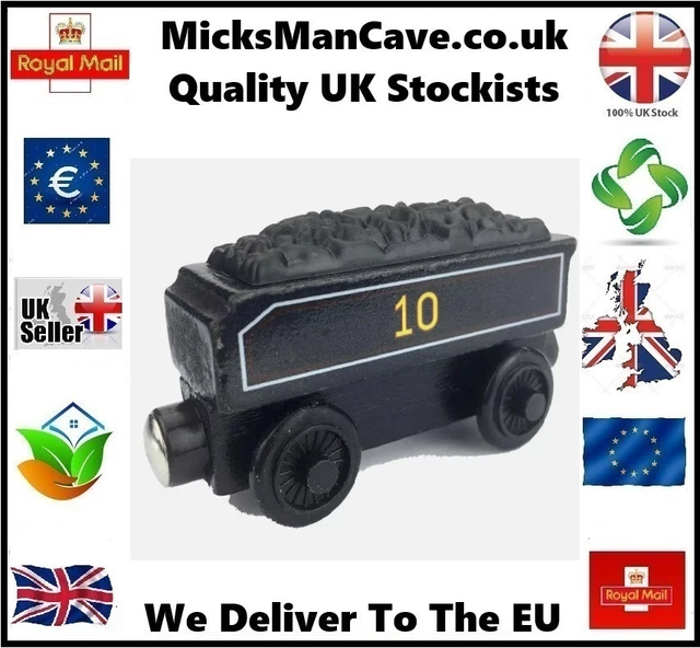 THOMAS THE TANK Engine DOUGLAS 10 Carriage Tender Wooden Toy Train ...