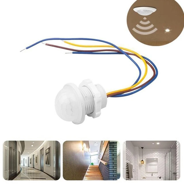 360 DEGREE RECESSED PIR Ceiling Occupancy Motion Sensor-Detector Light ...